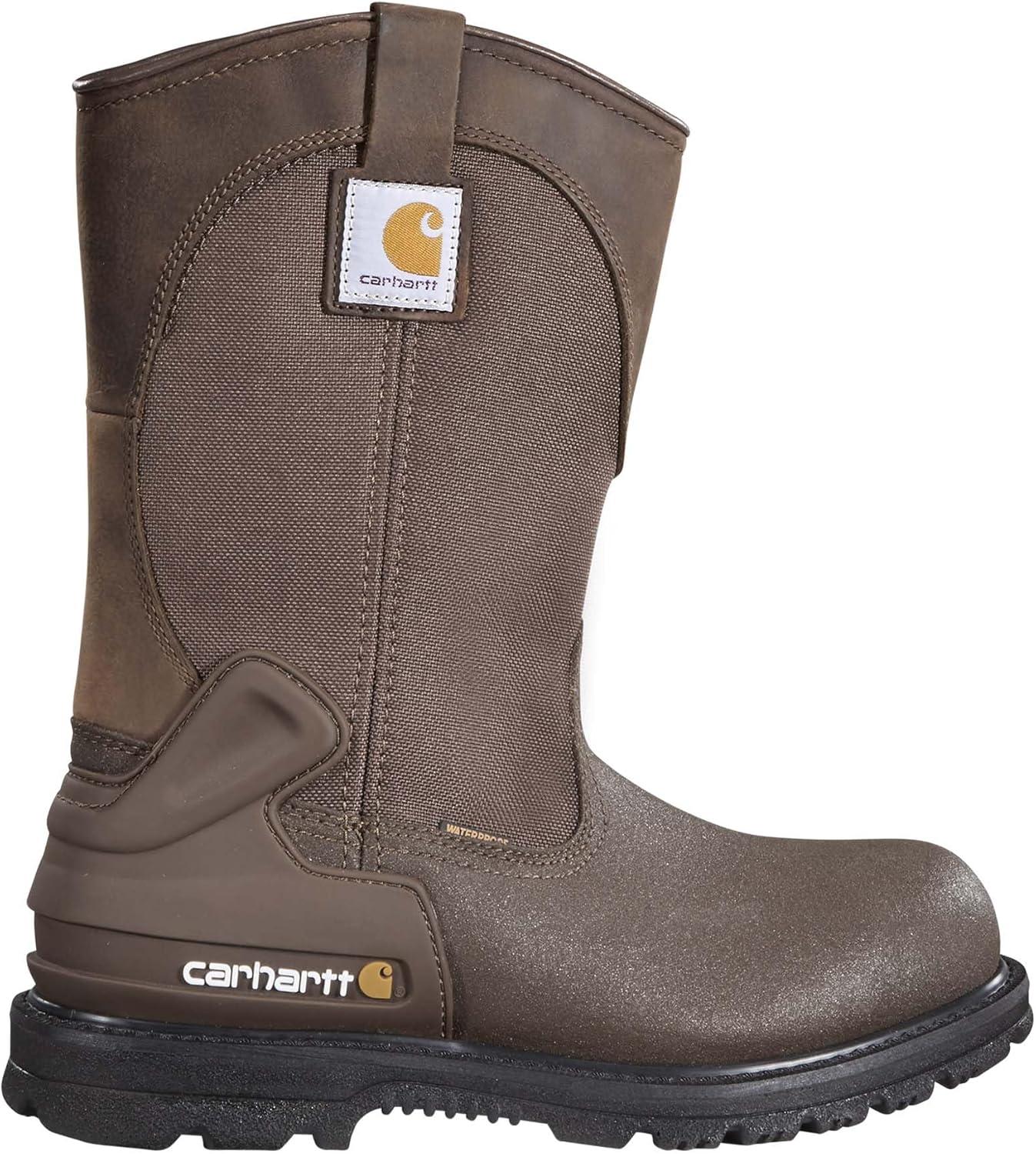 Carhartt Men’s Heritage 11″ Waterproof Steel Toe Wellington Pull-On ...